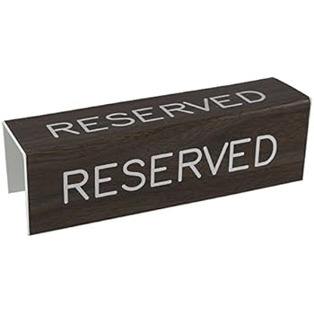 Amazon.com: Walnut Grain Pew Sign Reserved For Ushers: Home & Kitchen