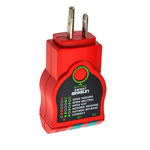 allsun GFCI Outlet Tester AC Electrical Outlet Receptacles Socket ...