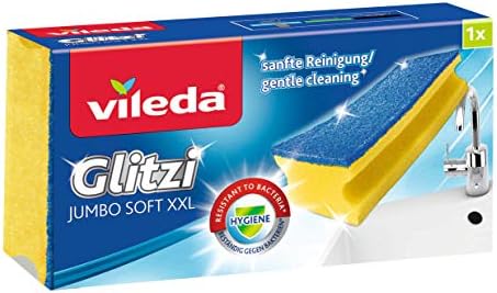 Vileda Glitzi Jumbo Bathroom Cleaner Sponge High Foam Scourer 1pc price ...