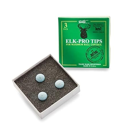 NEW! Elk Master PRO Pool Snooker Cue Tips - 9.5mm SOFT by Tweeten ...