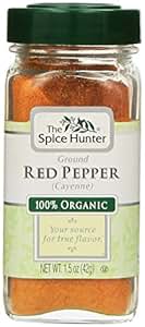 The Spice Hunter Red Pepper (cayenne) Ground, Organic, 1.5-Ounce Jar ...