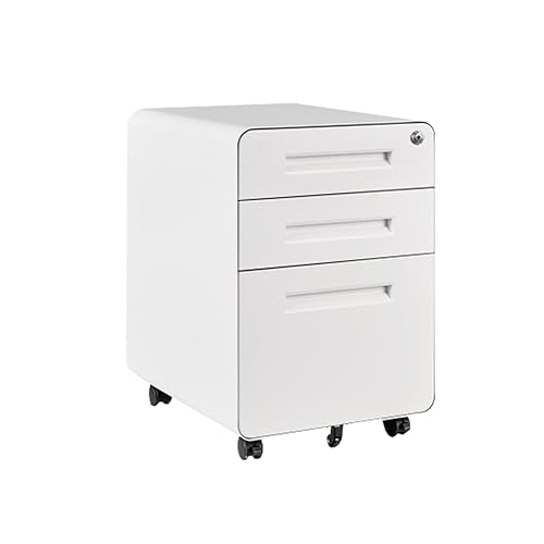 FLEXISPOT Metal File Cabinet for Under Desk Storage Mobile 3 Drawer ...