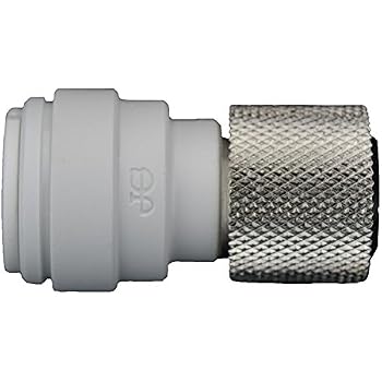 John Guest Speedfit PP6008U9W Polypropylene 1/4" OD X 9/16-24UNEF (3/8 ...
