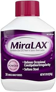 Amazon.com: Miralax Laxative Powder, 30 Doses, 17.9 oz: Health ...
