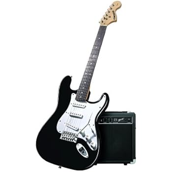 Amazon.com: FENDER Starcaster Strat Electric Guitar Color: Gloss BLACK ...