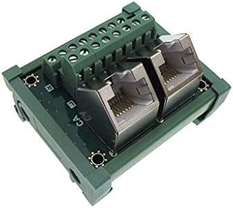 Amazon.com: Dual RJ45 Ethernet Breakout Board Module 45D Screw ...