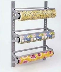 Amazon.com : Three 24" Roll Wall Mounted Wrapping Paper Wall Dispenser ...
