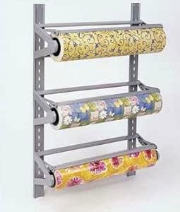Amazon.com : Three 24" Roll Wall Mounted Wrapping Paper Wall Dispenser ...