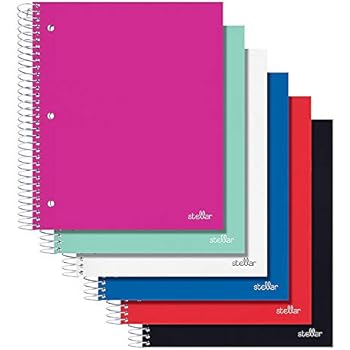 Amazon.com : Office Depot Brand Spiral Stellar Poly Notebook, 10 1/2" x ...