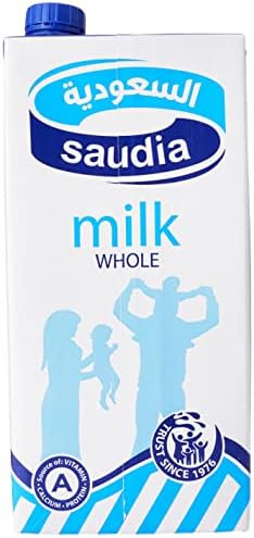 Saudia Whole Milk 6*2L price in Saudi Arabia | Amazon Saudi Arabia ...