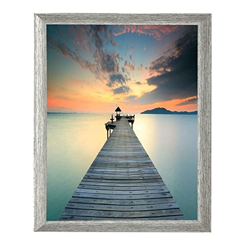 EVQUIT 16x20 Wall Picture frame, Silver Gallery Photo Frame for ...