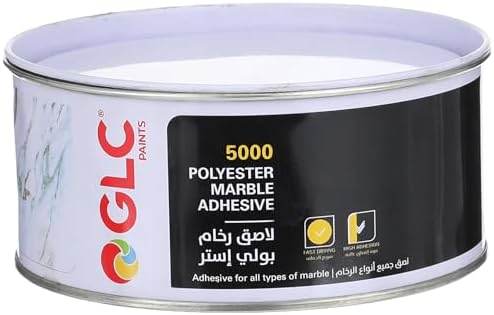 سعر GLC Paints Polyester Marble Adhesive 5000 - Clear - For all natural marble and granite - 0.9 ...