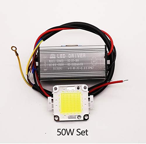 AKT LED Lamp 50W Real Watt COB LED Light Driver + COB Chip Set For LED ...