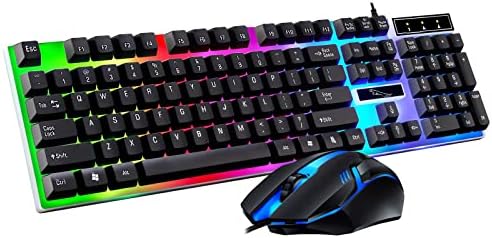 VINNYSEN Keyboard Wired Usb Gaming Mouse Flexible Polychromatic Led ...