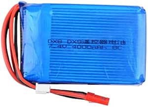 Amazon.com: 7.4V 4000mAh 8C Rechargeable Replacement Lipo Battery for ...