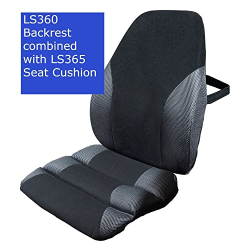 Kantek Memory Foam Back Rest Lumbar Pillow, Removable, Washable Fabric ...