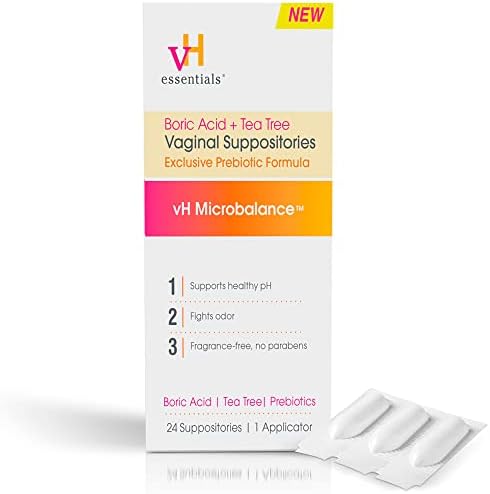 vH essentials Boric Acid + Tea Tree l Suppositories - Prebiotics ...