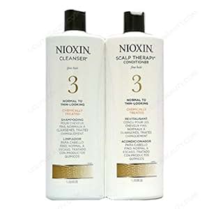 Amazon.com: Nioxin System 3 Cleanser & Scalp Therapy Conditioner ...