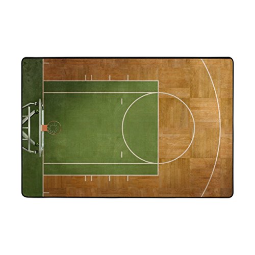 Amazon.com: My Daily Basketball Court Area Rug 4 x 6 Feet, Living Room ...