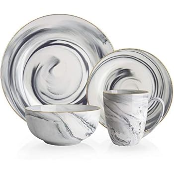 Amazon.com | Oneida Moda, Couture Dinnerware 16 Piece Set: Dinnerware Sets