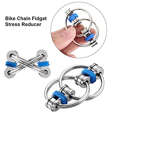 12 Pieces Fidgets Chain Fidget Toy, Pressure-Relieving Chain Great for ...
