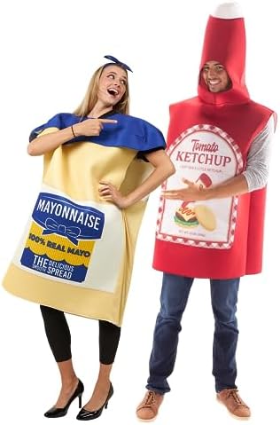 Couples Condiment Food Costume | Includes 2 Slip On Halloween Costume ...