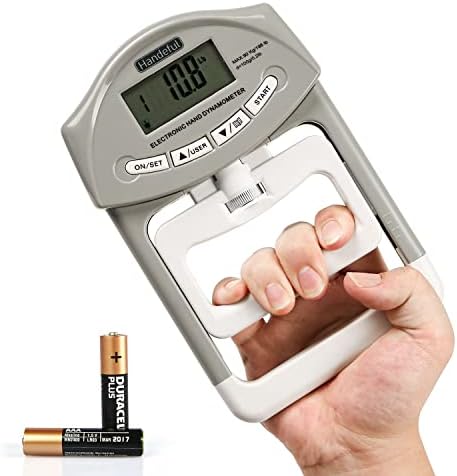 Handeful Grip Strength Tester, Digital Dynamometer for Hand Measurement ...