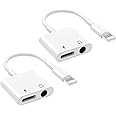 Amazon.com: 2 Pack Apple MFi Certified Lightning to 3.5mm Headphone Jack Adapter for iPhone ...