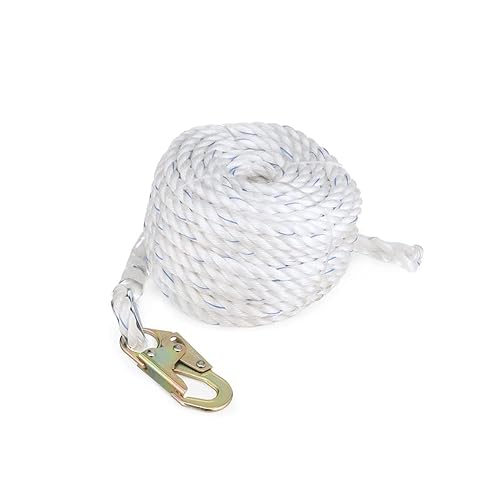 Peakworks Standard Vertical Lifeline - Polysteel 5/8" Rope with Snap ...