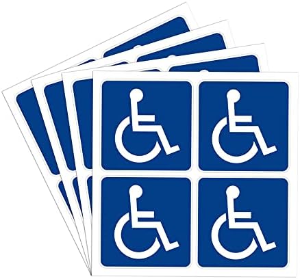 dealzEpic - Wheelchair Sign Handicapped Disabled Sign | Self Adhesive ...