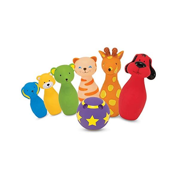 Melissa & Doug K's Kids Bowling Friends Play Set and Game With 6 Pins ...