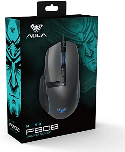 سعر Aula F808 FPS/MOBA Gaming Mouse Wired with Fire Button, 7 Buttons ...