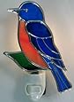 Stained Glass Bluebird Night Light - Bluebird Nightlight - Amazon.com