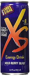 Amazon.com : Xs Energy Drinks – Wild Berry Blast Twelve 8.4 Oz. Cans ...