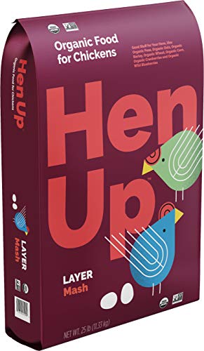 Hen Up Organic | Layer Mash - Non-GMO Chicken Food | 25 Pound (25 lb ...