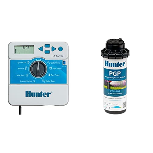 Hunter XC800I X-Core 8-Station Indoor Irrigation Controller & Hunter ...