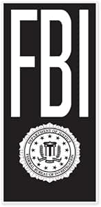 Amazon.com: Ride in Style FBI Badge car Bumper Sticker Decal 6" x 3 ...