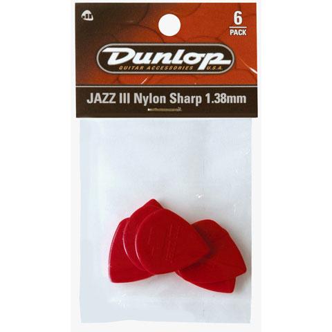 Dunlop Jazz III Pick Pack, Red Nylon,1.38mm : Buy Online at Best Price ...
