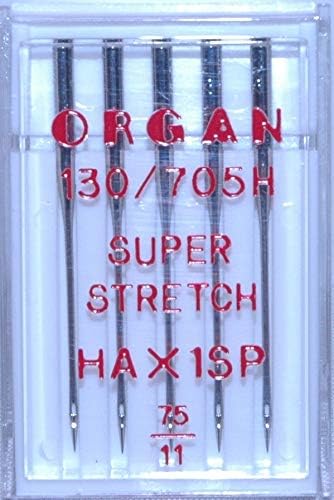Organ Overlocker/Serger/Sewing Machines Needles HAx1SP Super Stretch (75/11): Amazon.co.uk ...