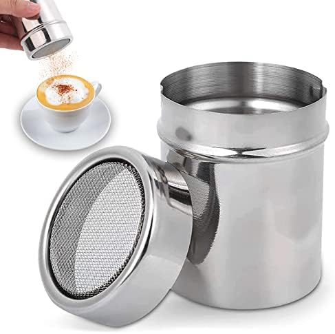 Icing Sugar Shaker, Cocoa Shaker, Stainless Steel Powder Shaker with ...