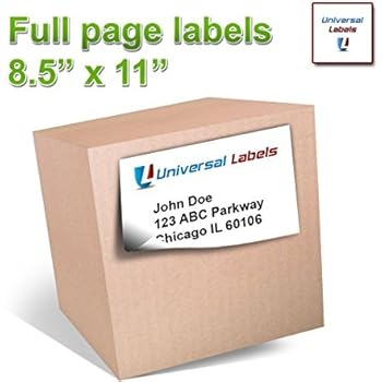 Amazon.com : Digiorange Full Page Shipping Labels - Label for Laser ...