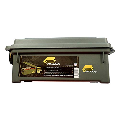 Plano Shot Shell Box, OD Green, Lockable Ammunition Storage Box with ...