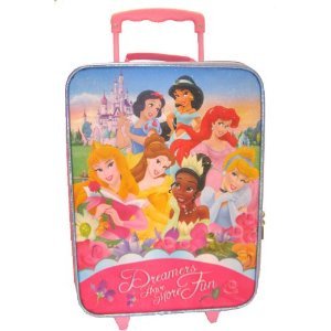 Amazon.com: Disney Princess Rolling Luggage - ALL 7 Princesses Wheeled ...