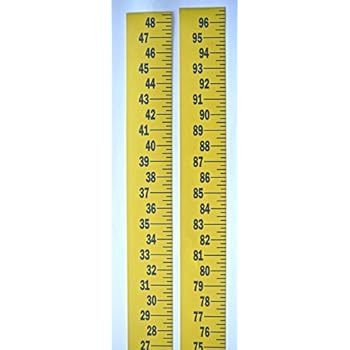 Extra Wide Ruler - Adhesive Backed - 3 Inch Wide X 96 Inch Long ...