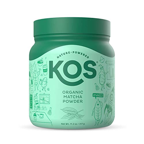 KOS Organic Matcha Powder - No Additives, 100% Pure Culinary Grade ...