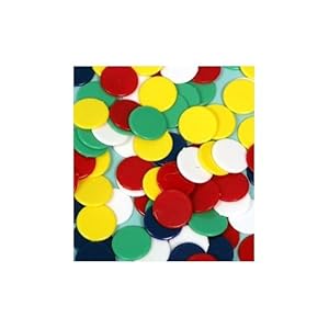 Counters, pack of 100 x 22mm.diameter-00521: Amazon.co.uk: Toys & Games
