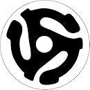 Amazon.com: Black & White 45 Adapter - Sticker / Decal (Vinyl Record ...