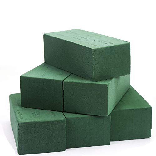 DIYASY 6 Pcs Floral Foam Blocks,Professional Quality Flower Foam,Green ...