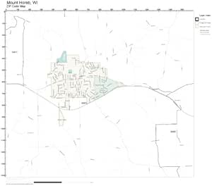 ZIP Code Wall Map of Mount Horeb, WI ZIP Code Map Not Laminated ...