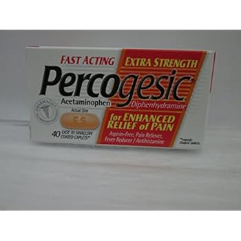 Amazon.com : Percogesic Percogesic Fast Acting Extra Strength Pain ...